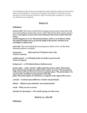 Reading Block Summary: Visual Components, Contrast and Affinity - The ...