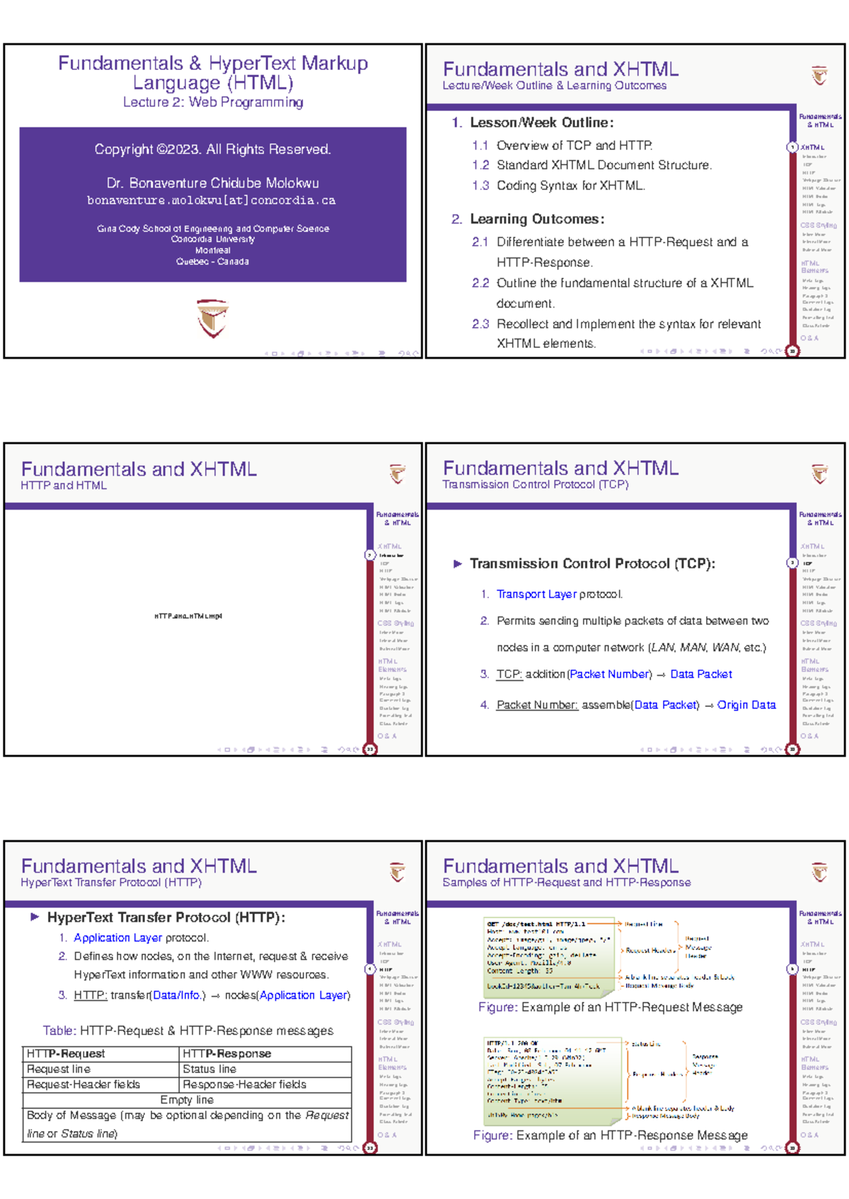 Lecture 02 6102a5f6b9a5f6ec22f4ed70a8ffc610 - Fundamentals & HyperText Markup Language (HTML ...