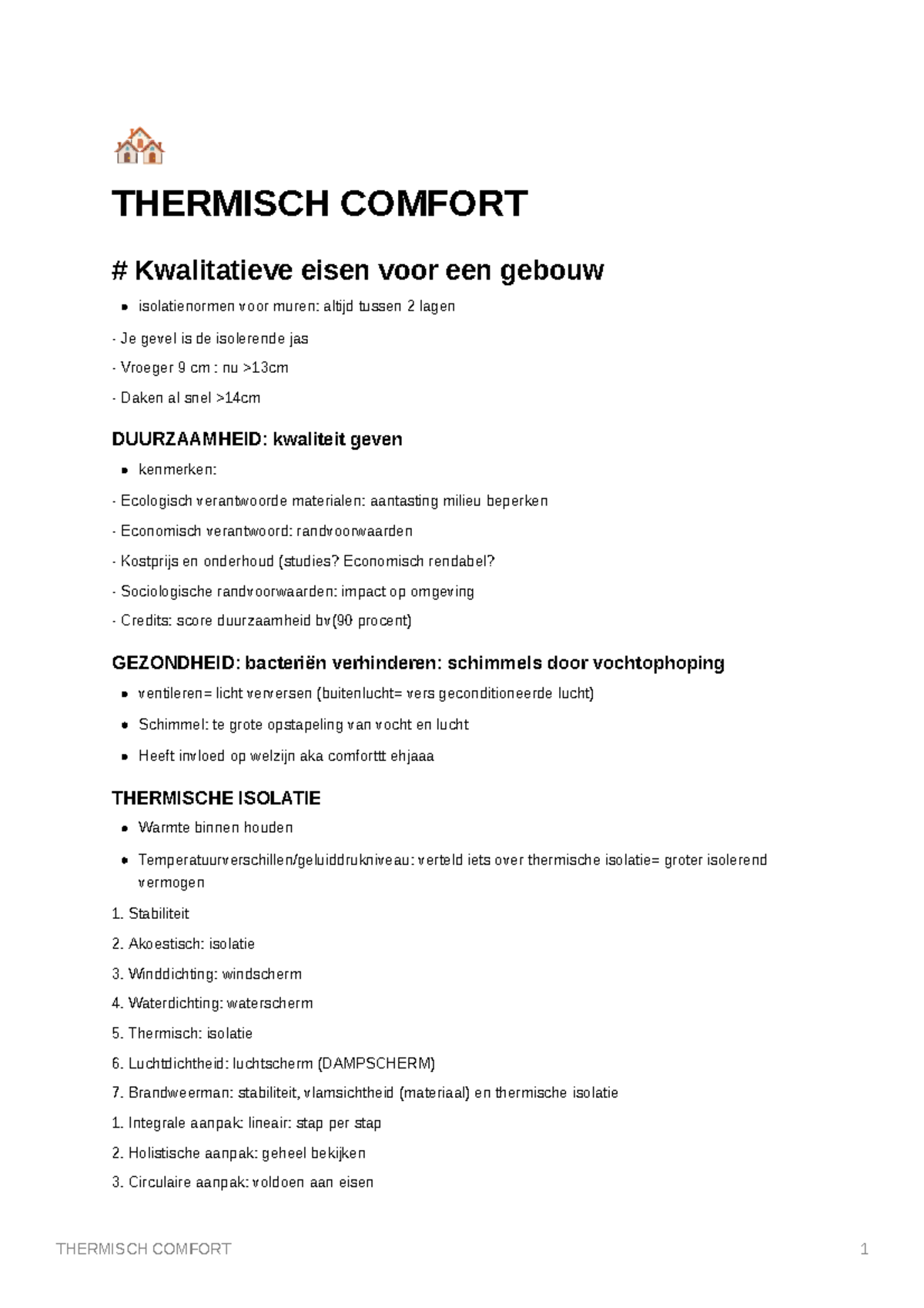 Thermisch Comfort - È THERMISCH COMFORT # Kwalitatieve eisen voor een ...