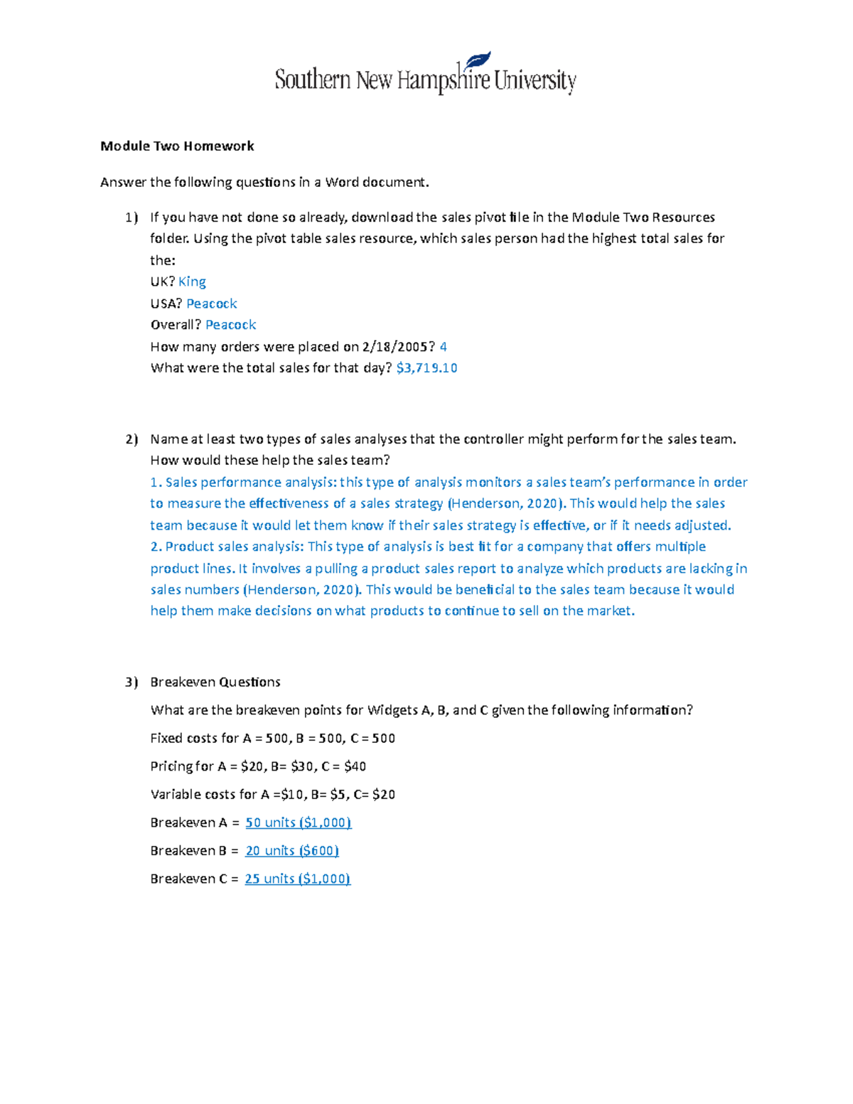 ACC 340 Module Two Homework - Module Two Homework Answer the following ...