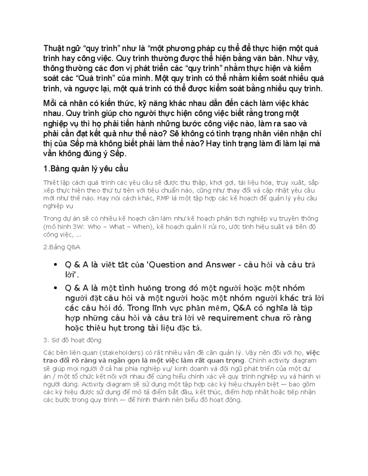 Qui Trinh - sadsd - Thuật ngữ “quy trình” như là “một phương pháp cụ thể để thực hiện một quá ...