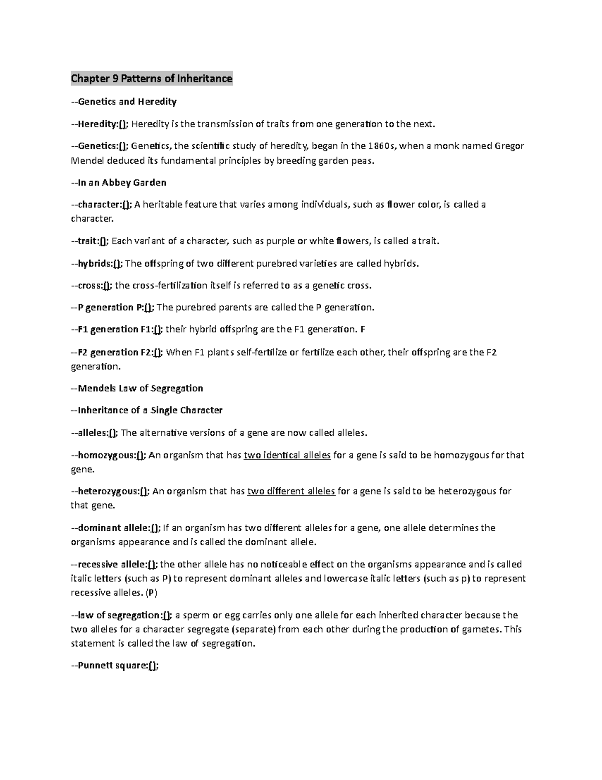 Chapter 9 Patterns of Inheritance - Chapter 9 Patterns of Inheritance ...
