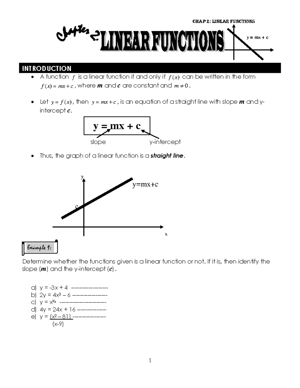 Practice and Notes Chapter 2 - Managerial Mathematics - UUM - Studocu