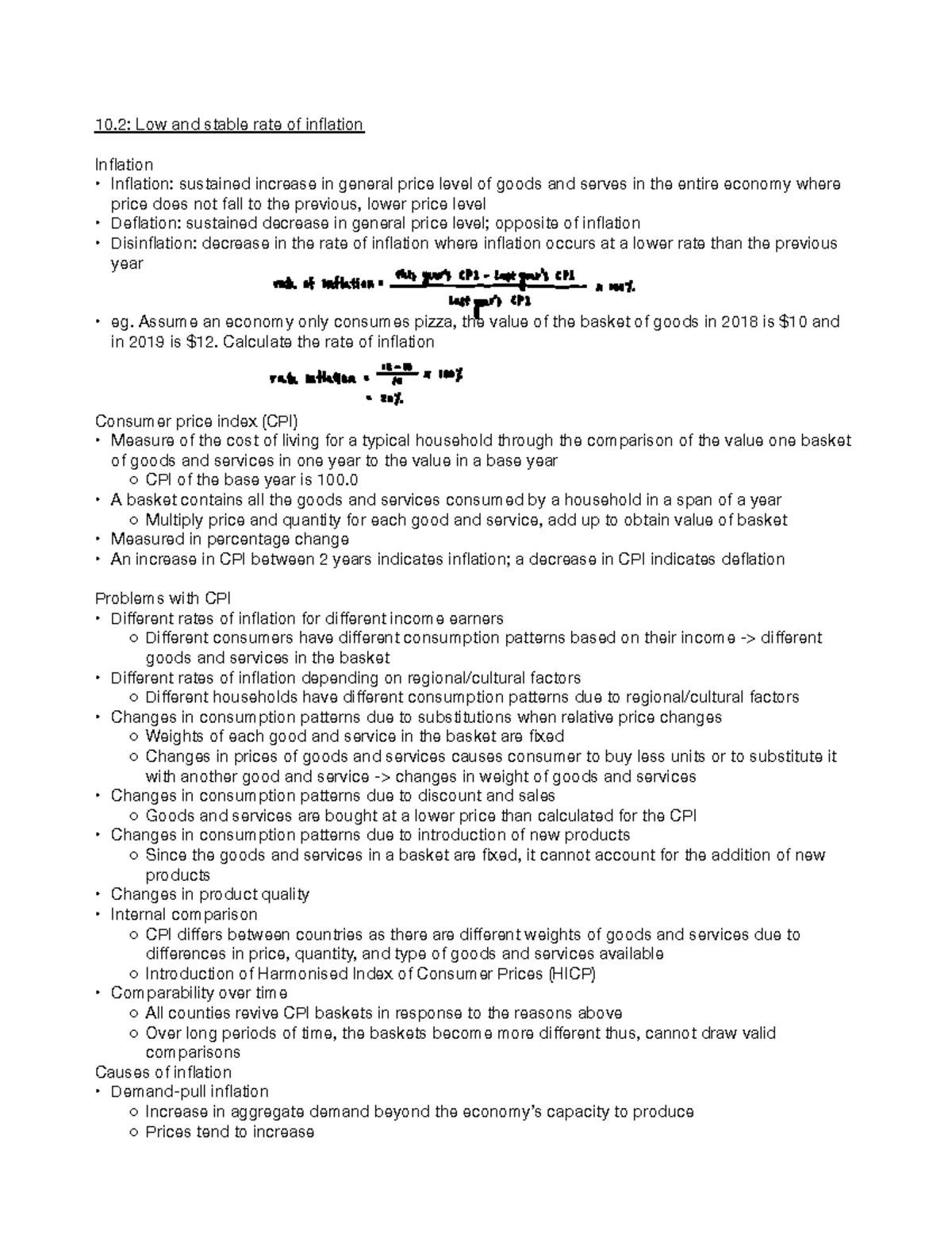 10.2 Low and stable rate of inflation - 10: Low and stable rate of ...