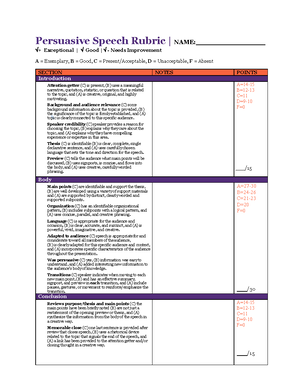 Chapter 9 Persuasive speaking - Persuasion cannot exist without ...
