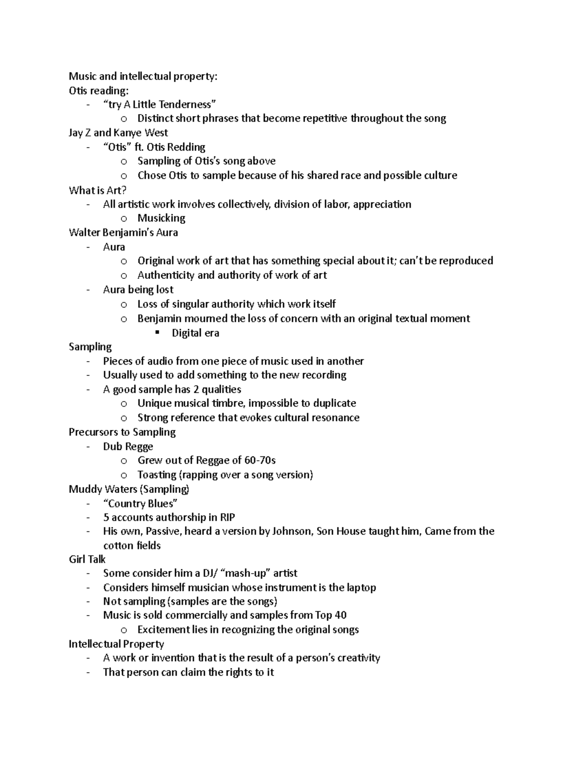 World music unit 2 - lecture notes unit two - Music and intellectual ...