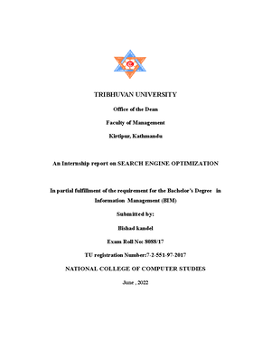 Internship Report Global IME BANK - 1 Internship Report GLOBAL IME BANK ...