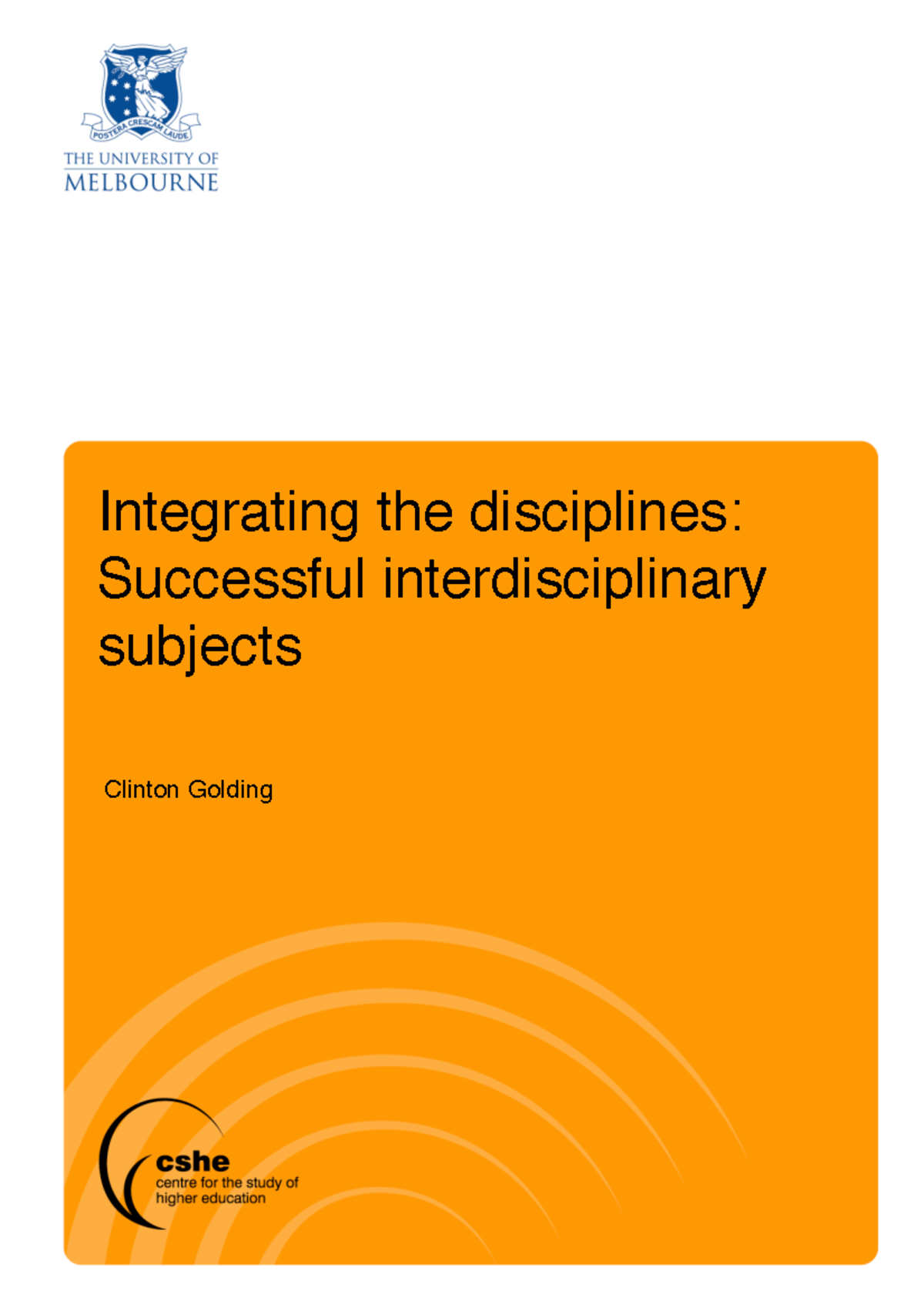Loa interdisciplinary course how to guide gooding - Integrating the ...