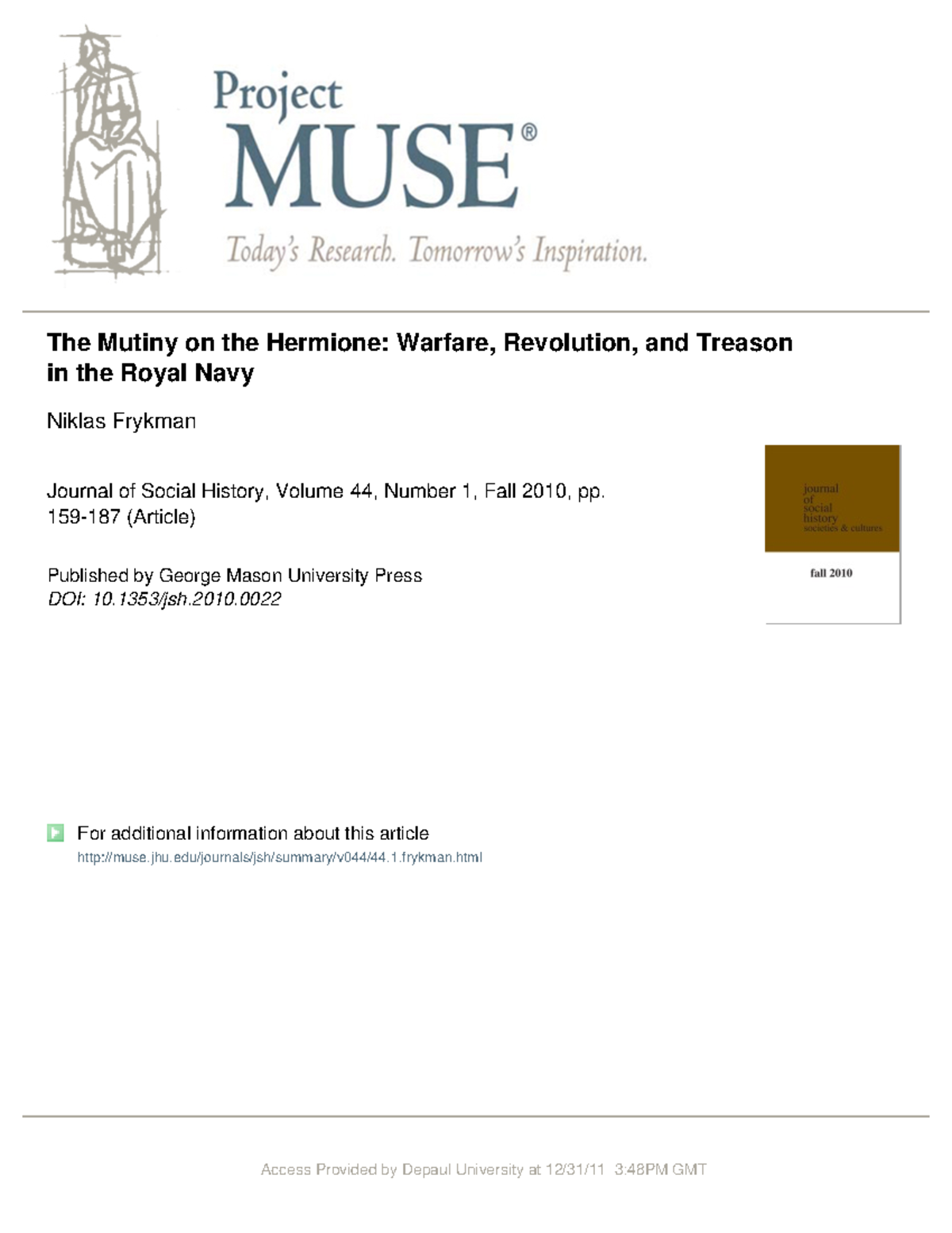 Frykman, Mutiny on the Hermione - The Mutiny on the Hermione: Warfare ...