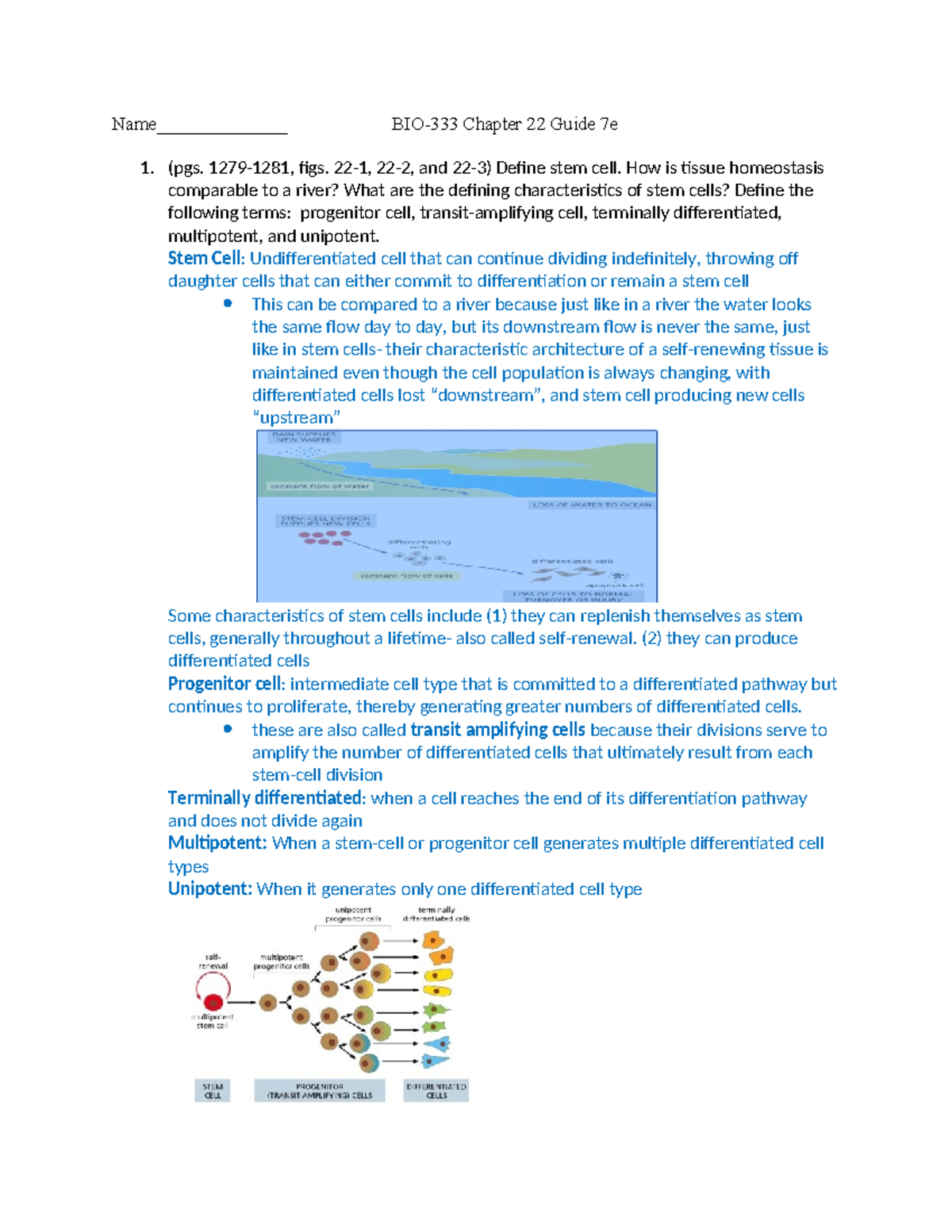 Bio 333 chapter 22 study guide Trinity - Name______________ BIO-333 ...