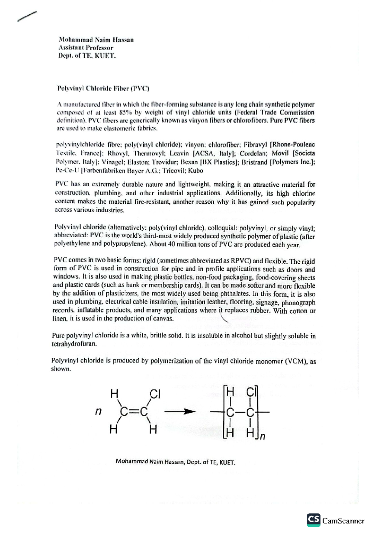 PVC - An analogy on pvc.All about pvc in textile engineering ...