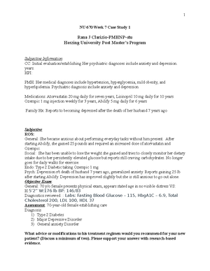 SOAP Note Template - Final - SOAP Note: Unit 1_ NU_610__:7D ...