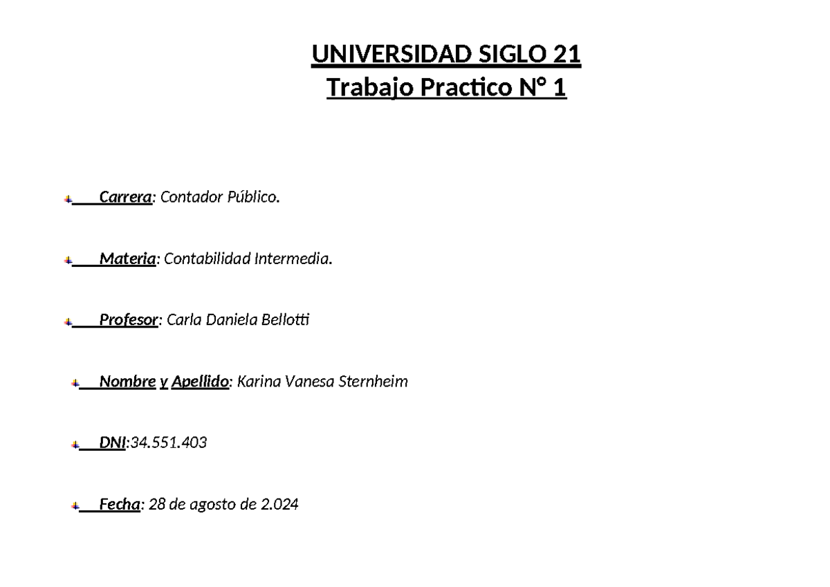 Larrubia Yamile Trabajo Practico N 1 Universidad Siglo 21 Trabajo