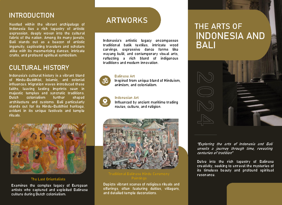 Indonesian-AND- Balinese-ART Brochure- Group-3 - “Exploring the arts of ...
