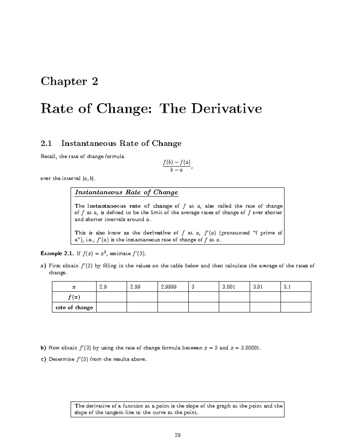 Applied 6e Worksheet Ch02 - Chapter 2 Rate of Change: The Derivative 2 ...