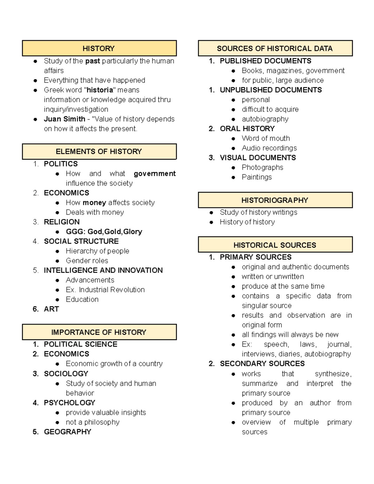History - Reviewer - HISTORY Study of the past particularly the human ...