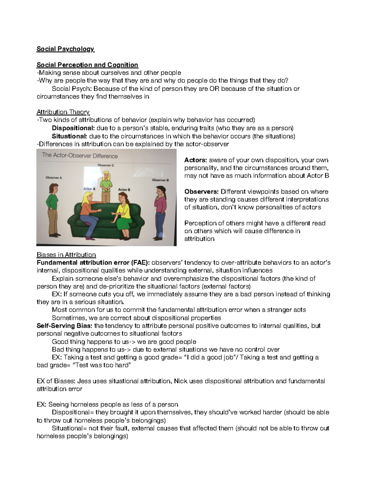 6 Social Psychology - Social Psychology Social Perception and Cognition ...