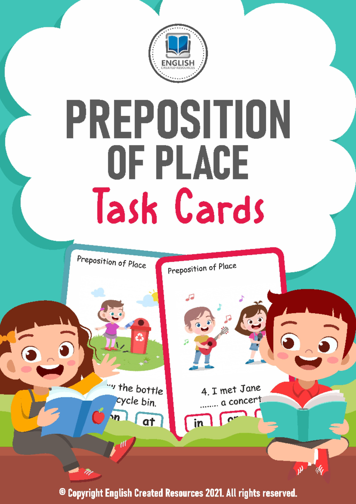 Preposition of Place Task Cards - Extract or edit this printable. Share ...