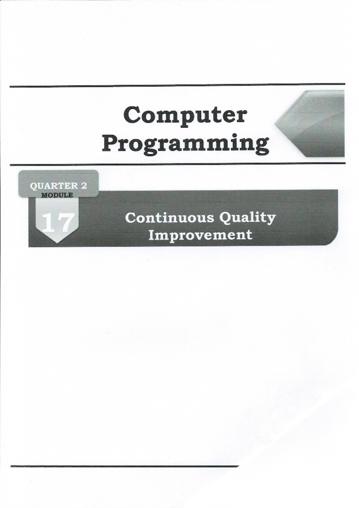 Quarter 2 Module 17 - INformation Technology - Medical Technology - Studocu