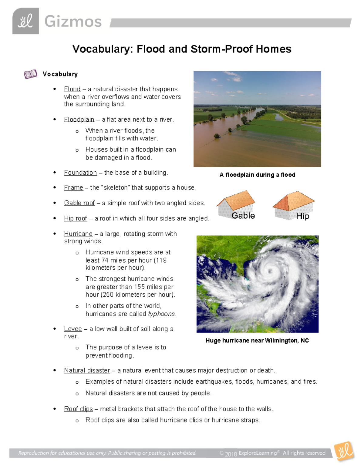 Flood Storm Proof Homes Vocab - 2018 Vocabulary: Flood and Storm-Proof ...