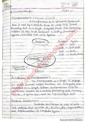 Microprocessors Imp question by PY - Microprocessor and Assembly Language - Studocu