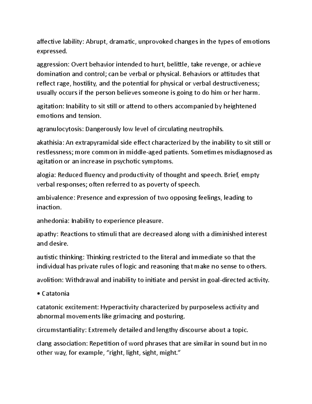 Affective lability - notes - affective lability: Abrupt, dramatic ...