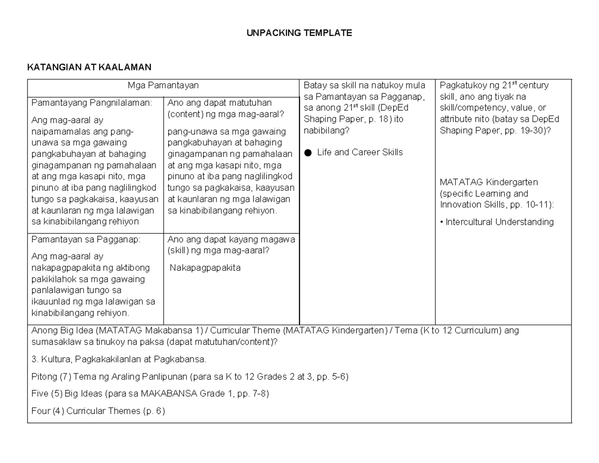 Unpacking-1-1 - good document - UNPACKING TEMPLATE KATANGIAN AT ...
