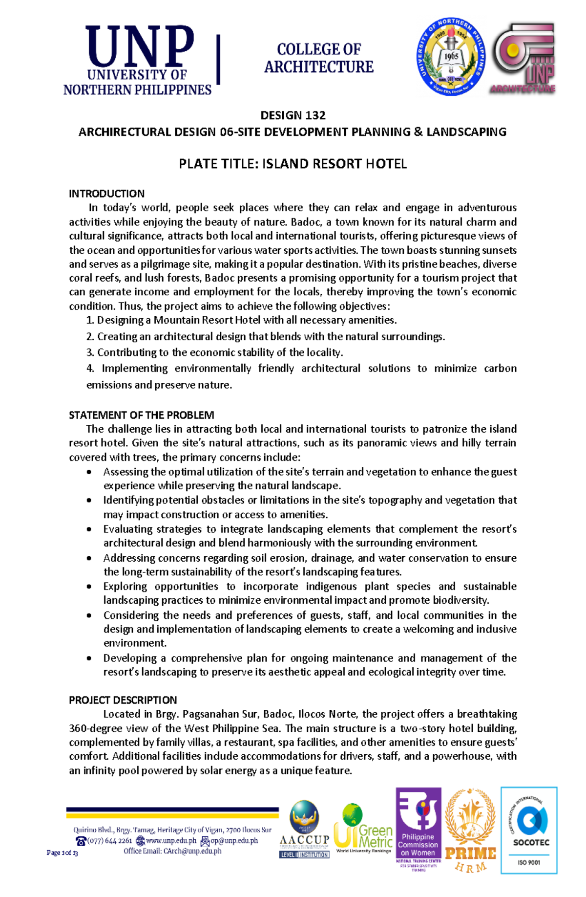 MT-1 Island- Resort- Revised - DESIGN 132 ARCHIRECTURAL DESIGN 06-SITE ...
