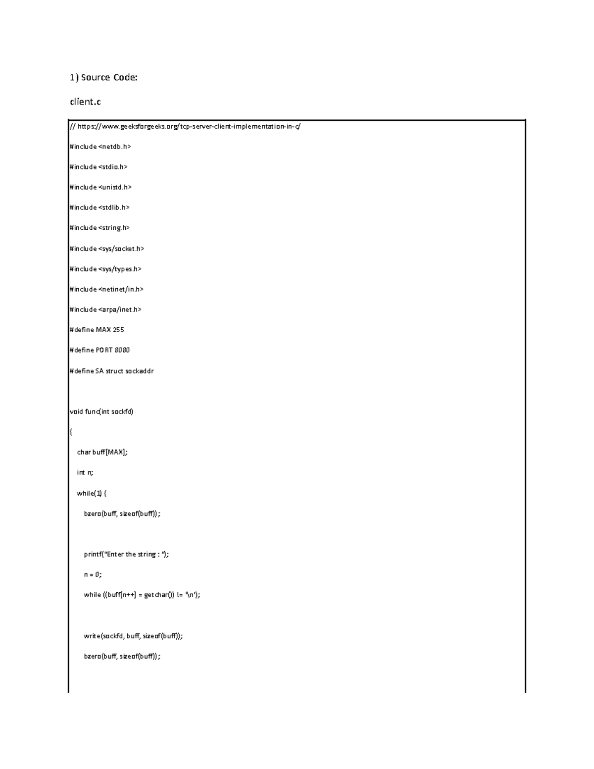 BCSL 056 Solved Assignment 2021-22 - 1) Source Code: client // - Studocu