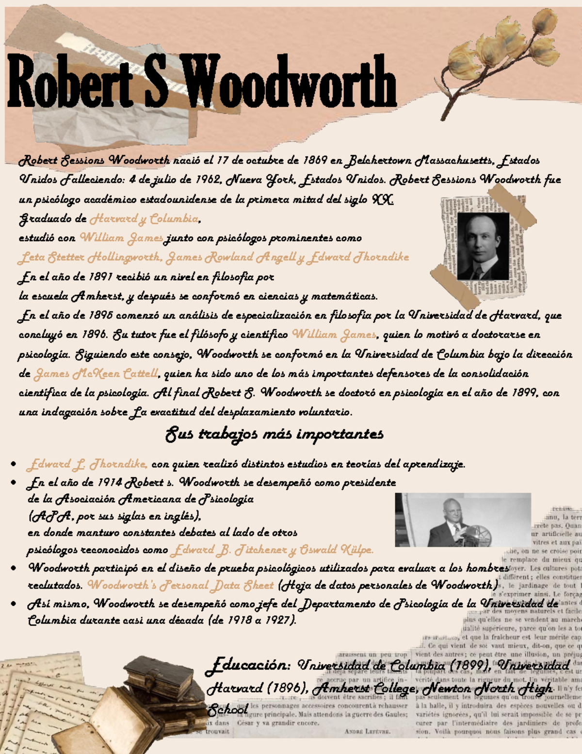 Ezkerlyn - apunte - Robert S Woodworth ####### Robert Sessions ...