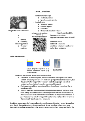 Lecture 1 – Introduction to Colloid and Interface Science - Lecture 1 – Introduction to Colloid ...