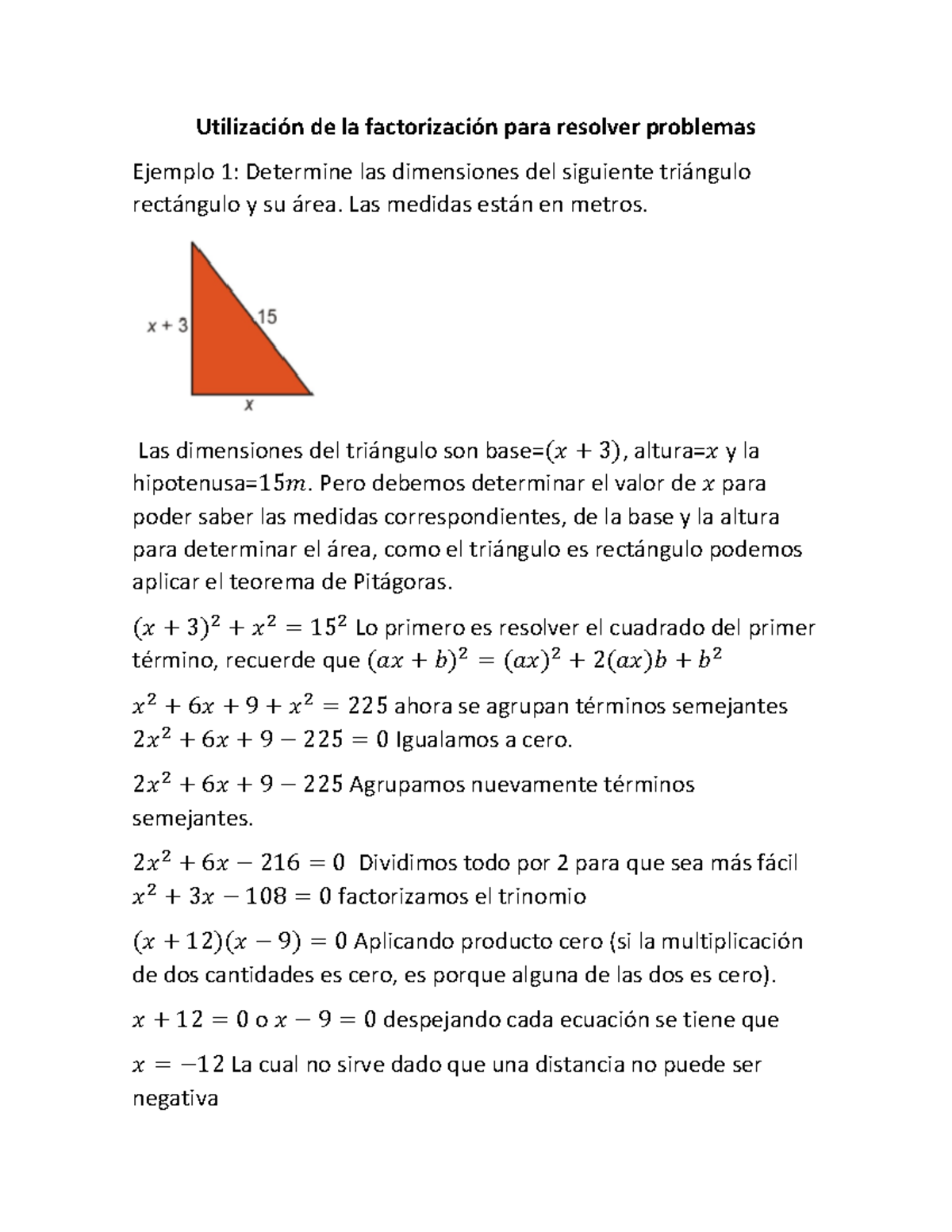 Utilización de la factorización para resolver problemas-1 - Warning: TT: undefined function: 32 ...