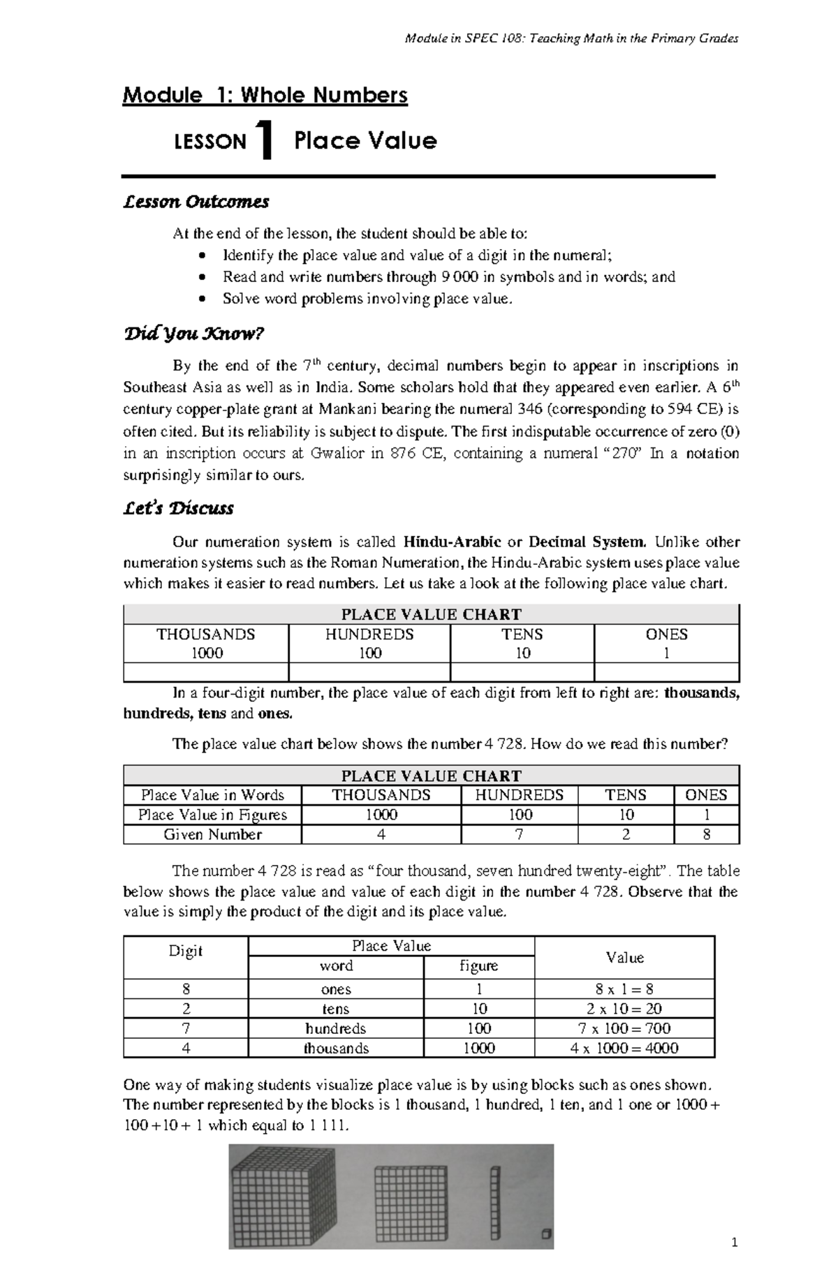 ULE Teaching Math In The Primary Gardes Midterm Coverage Lesson ule-teaching-math-in-the-primary-gardes-midterm-coverage-lesson