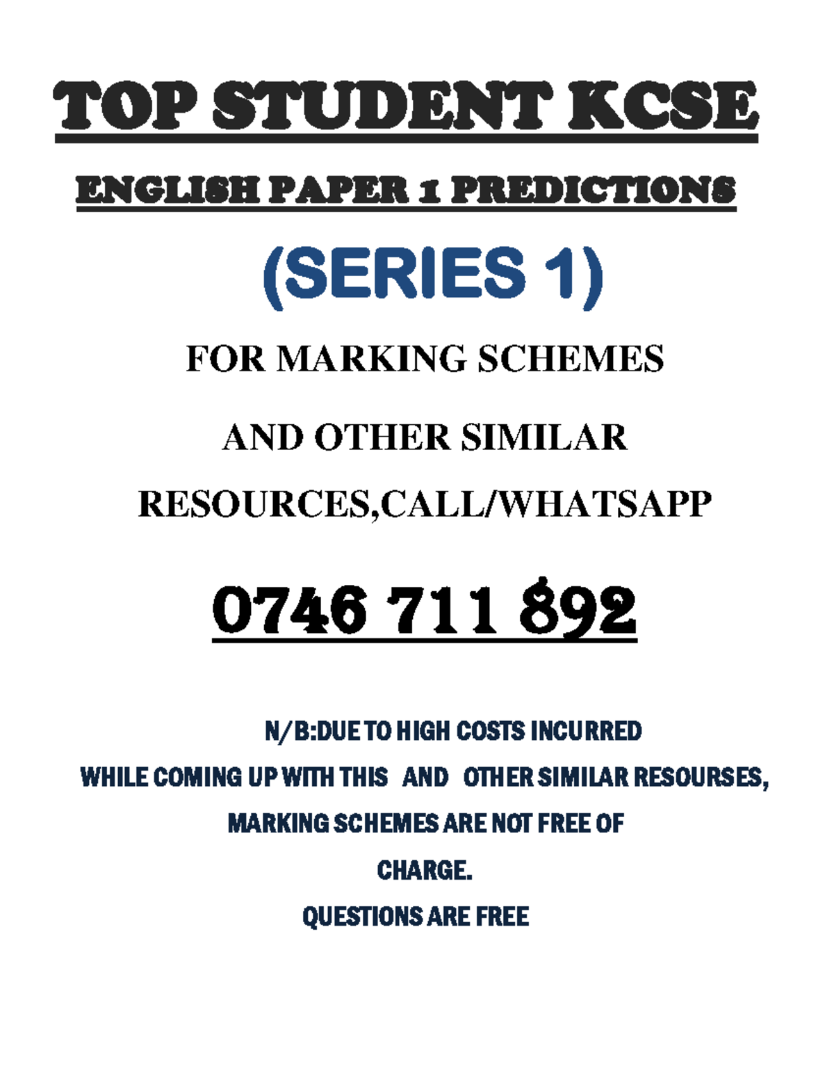TOP Student English PP1 Predictions TOP STUDENT KCSE ENGLISH PAPER 1 top-student-english-pp1-predictions-top-student-kcse-english-paper-1