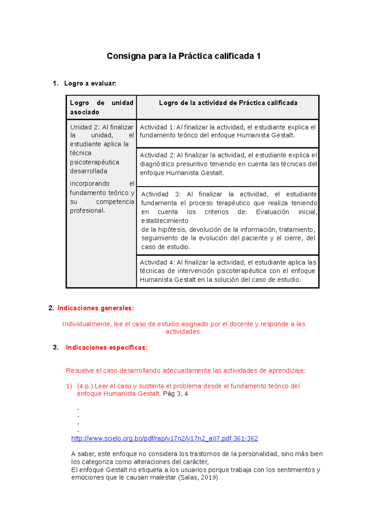 GC PS58 Consigna PC1 (2) - Consigna para la Práctica calificada 1 1. Logro a evaluar: Logro de ...