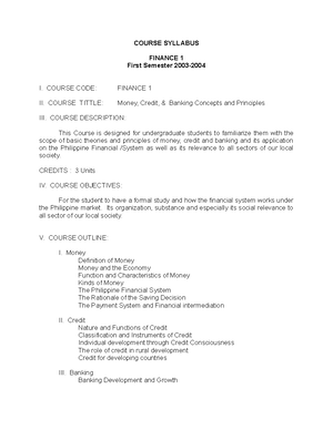 Course Syllabus Fin Acctg 2 - COURSE SYLLABUS ACCTG 5 A. COURSE CODE ...