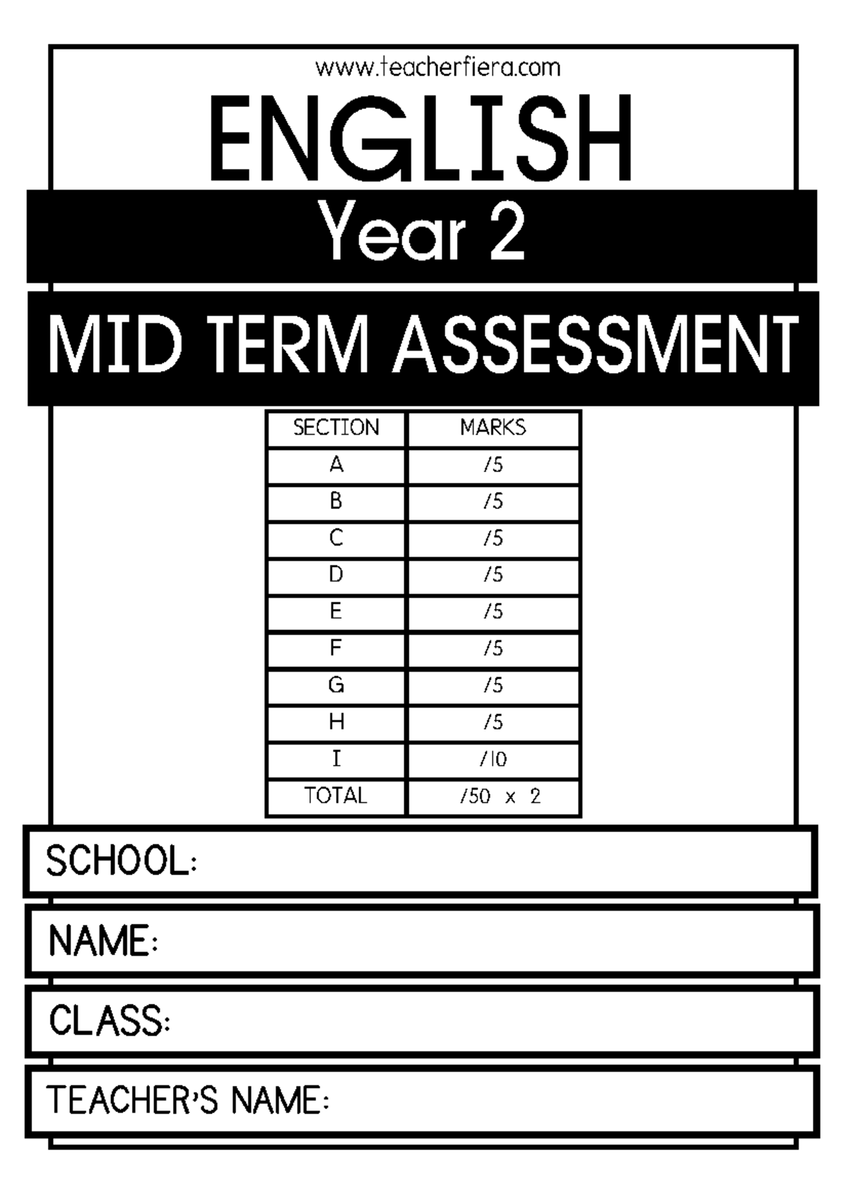 YEAR 2 2ND Assessment Teacherfiera - Teaching In Practice - Year 2 MID ...
