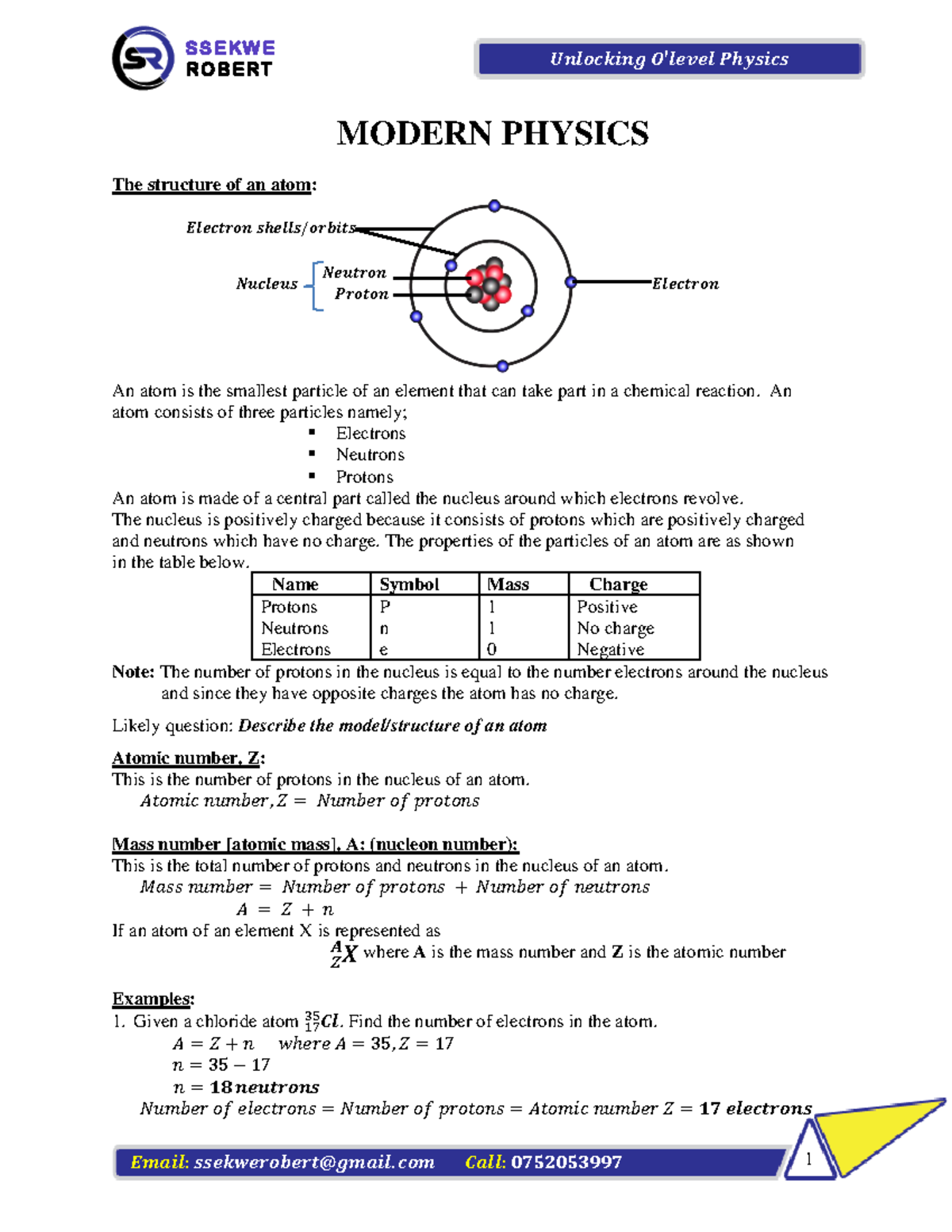 Modern Physics-ssekwe - ####### 1 ####### ROBERT ####### 𝑼𝒏𝒍𝒐𝒄𝒌𝒊𝒏𝒈 𝑶 ...