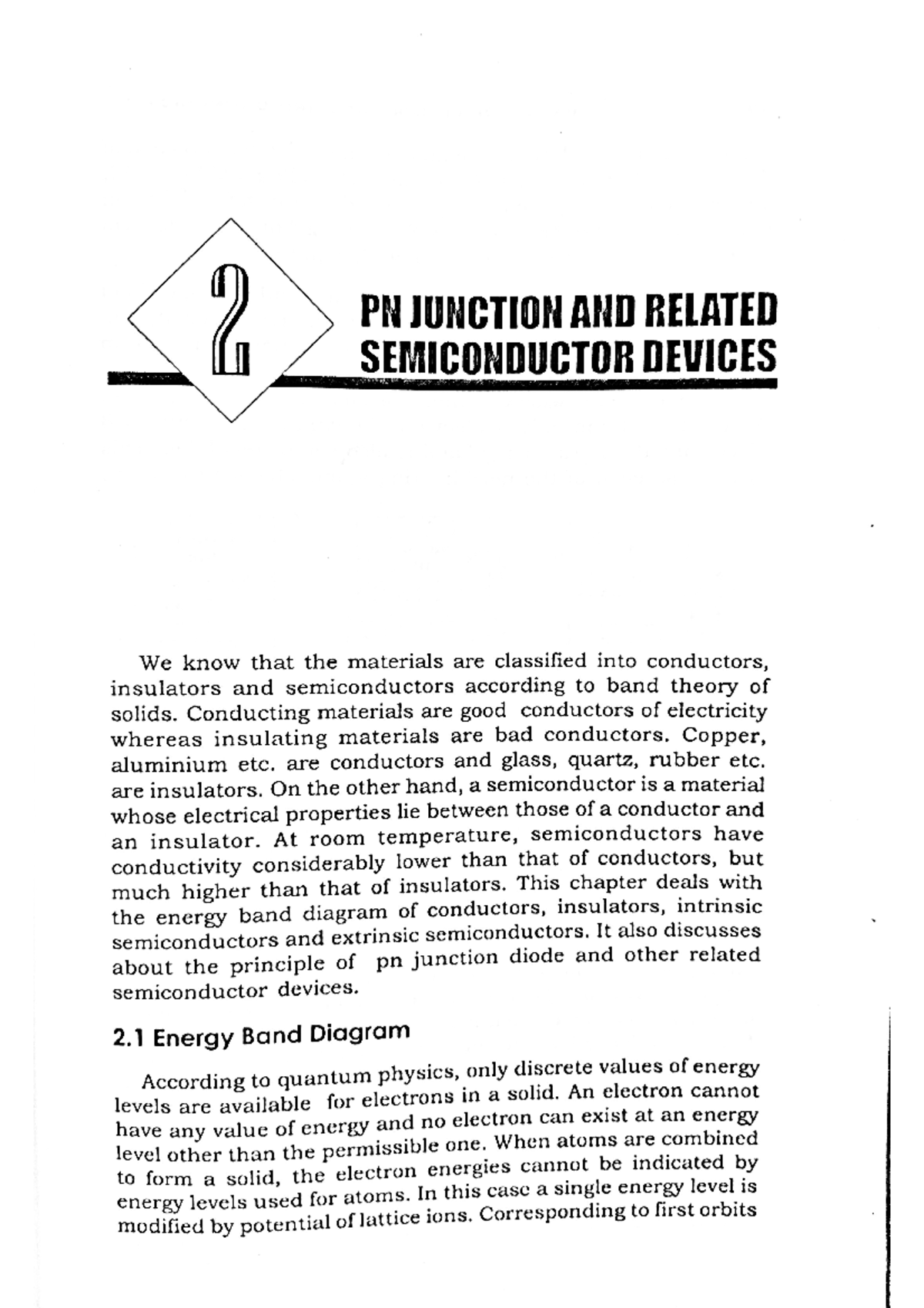 Pn junction and related semiconductor devices - Basics of Electronics ...
