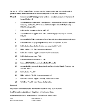 Fundamentals OF Accounting 1 ( Chapter 1) - FUNDAMENTALS OF ACCOUNTING ...