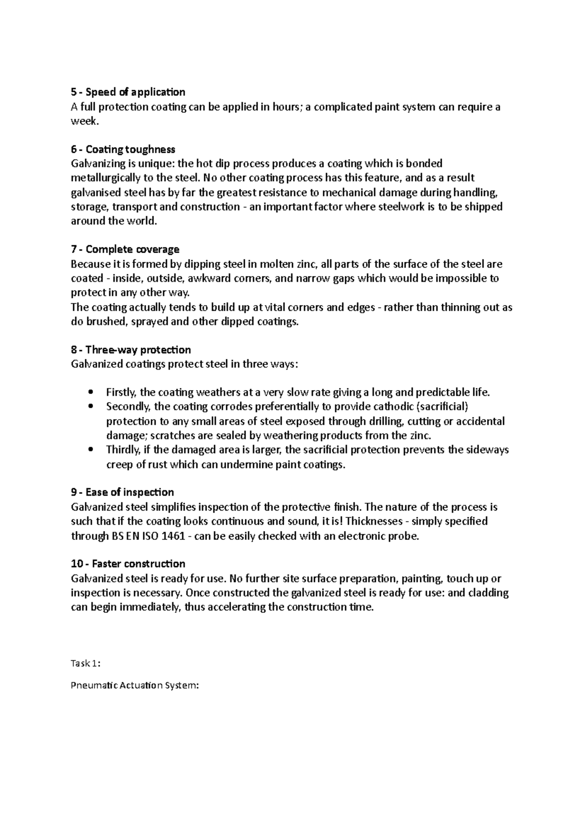 Project secondary finishing 12 - 5 - Speed of application A full ...