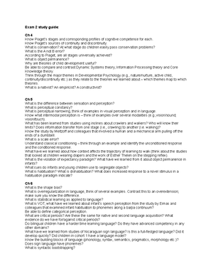 Chapter 4 Theories Of Cognitive Development - Chapter 4 4. 1 Piaget 's ...