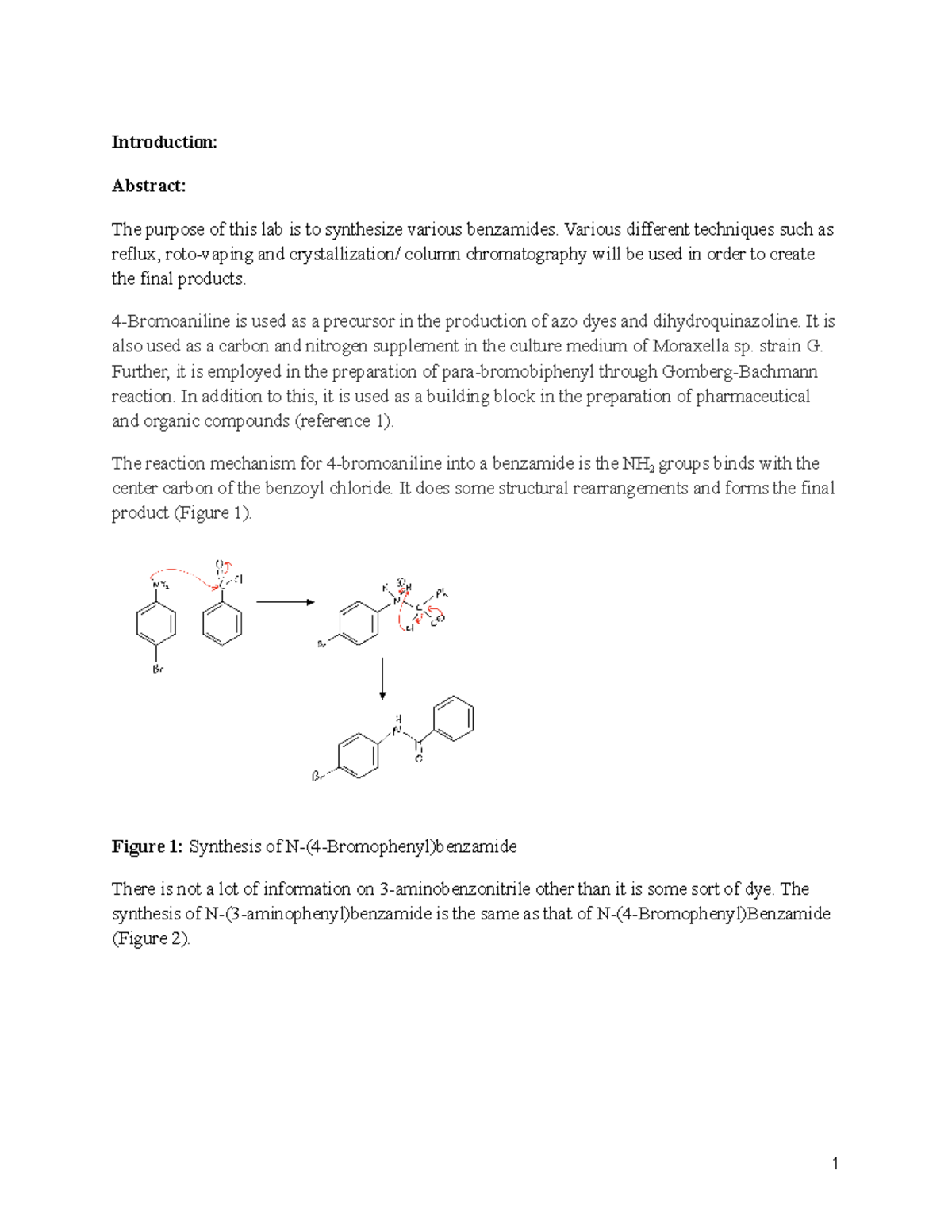 CHEM 333 Project 2 Lab Report - Introduction: Abstract: The purpose of ...