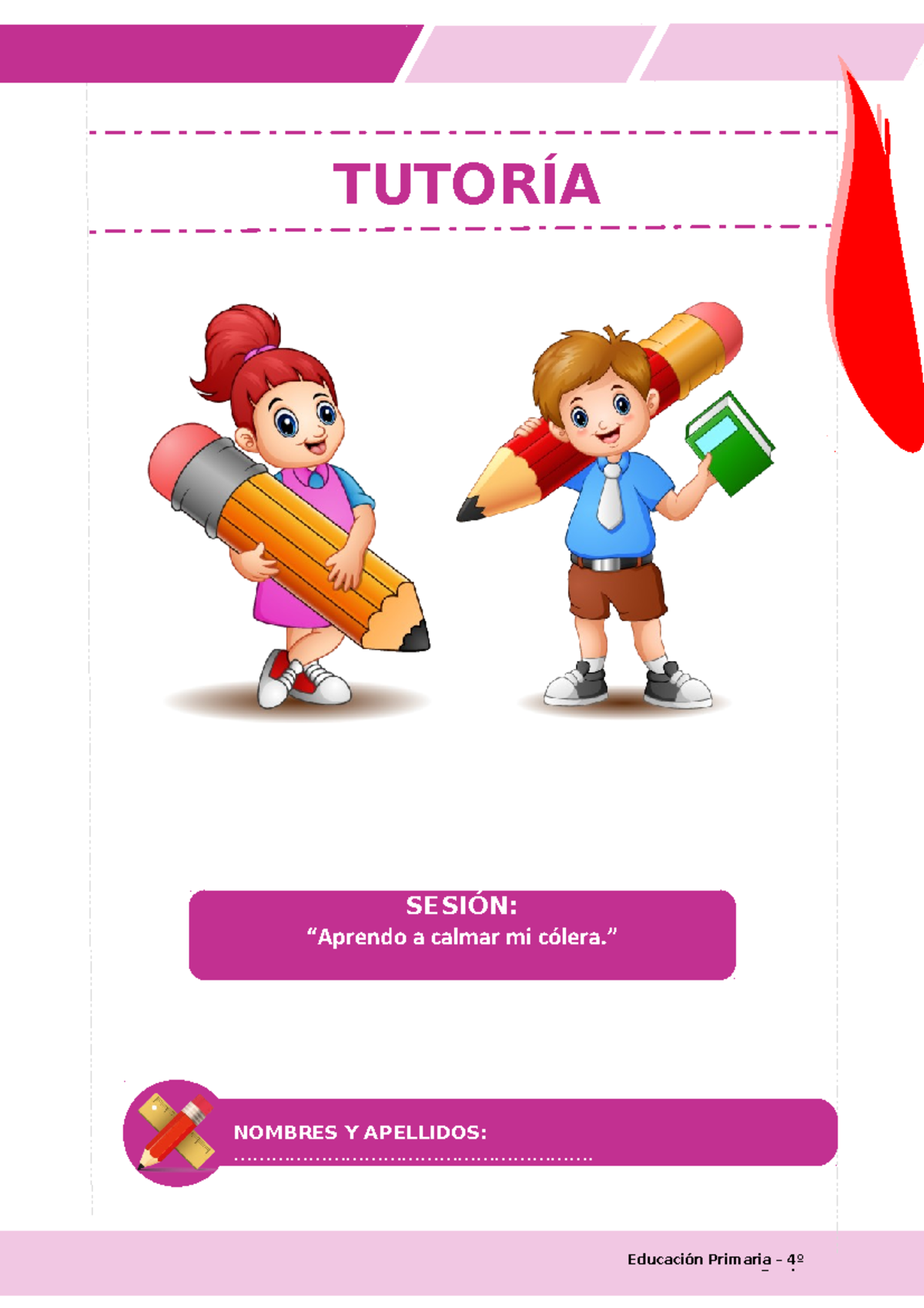 TUT 5°- Ficha - APUNTES - Educación Primaria – 4º TUTORÍA NOMBRES Y ...