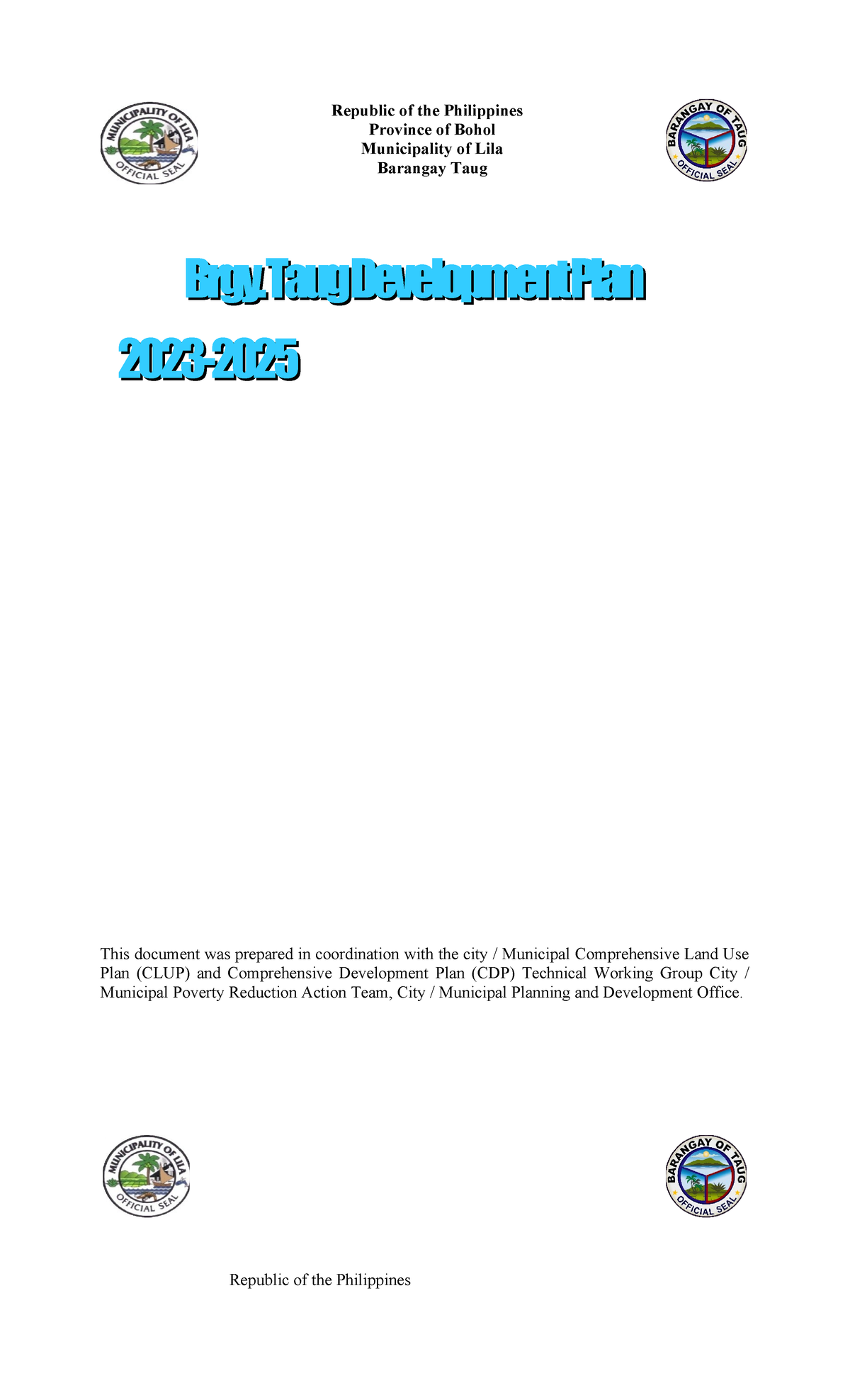 618046231 BDP 2023 2025 - Republic of the Philippines Province of Bohol ...