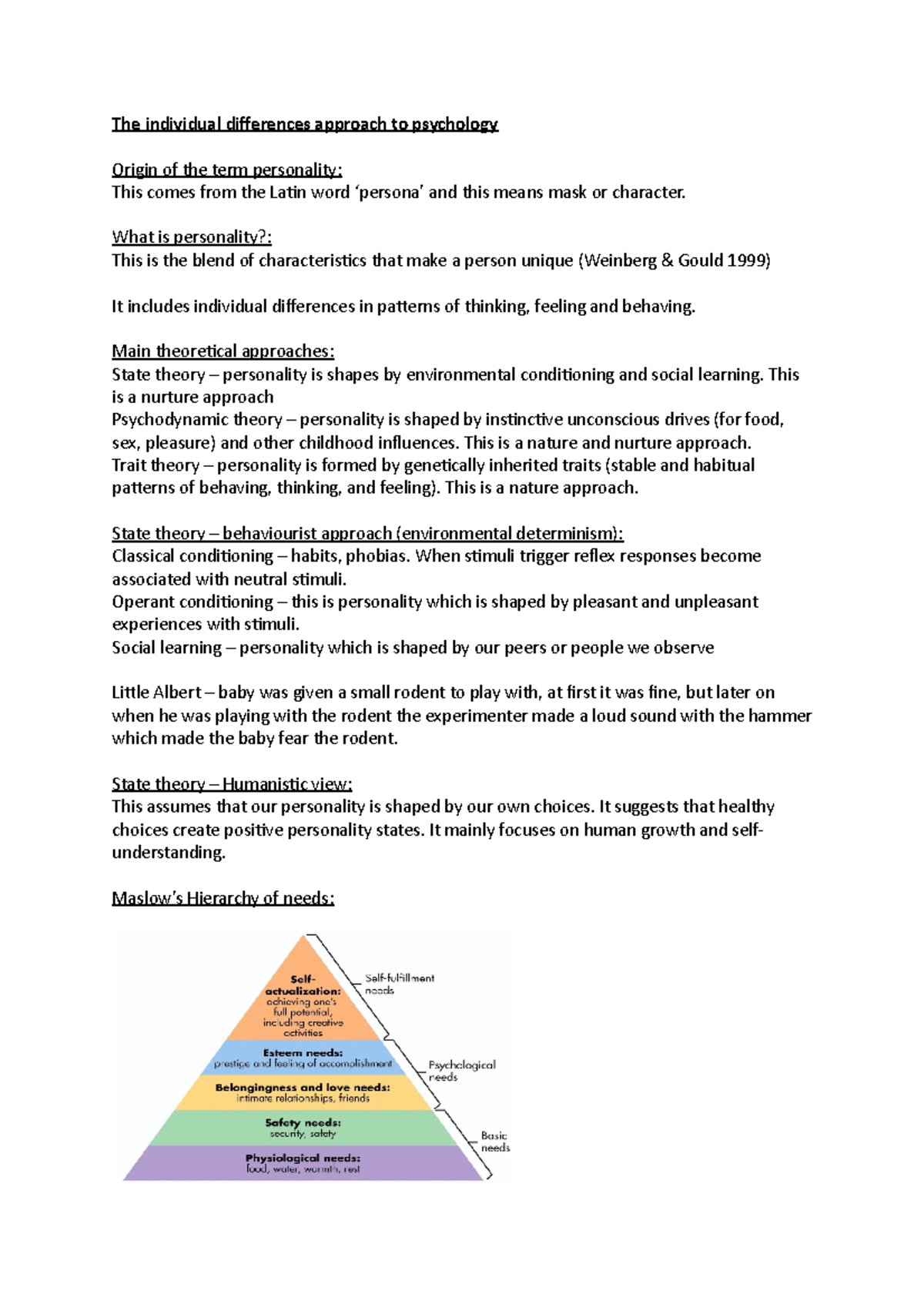 The individual differences approach to psychology - What is personality ...