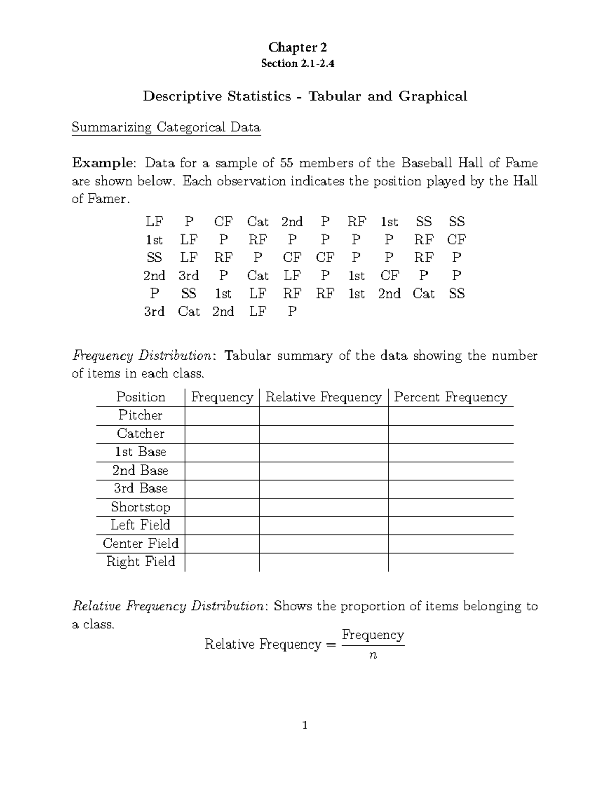 Section 2 - Teach by Prof. Weidong-Chen - Descriptive Statistics ...