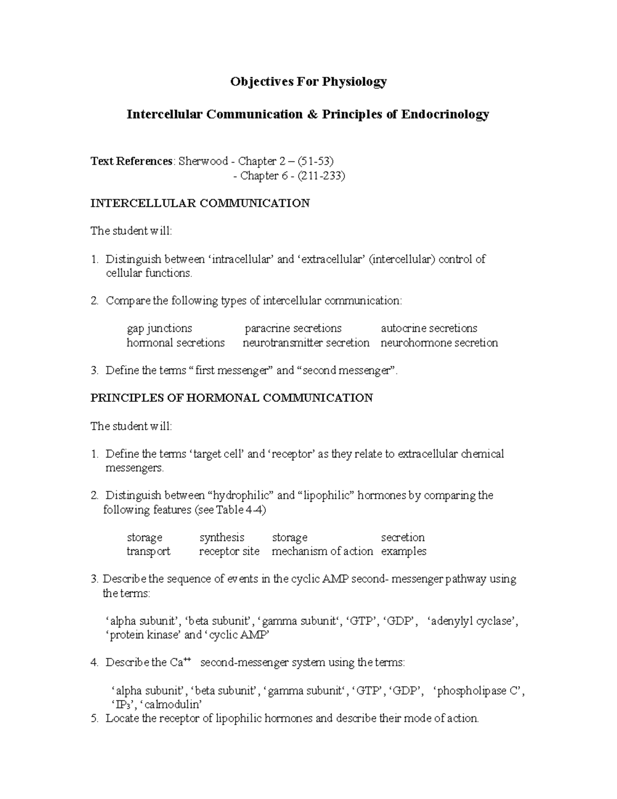 Chapter-2 6 - Hormonal Communication and Endocrinology (revised ...