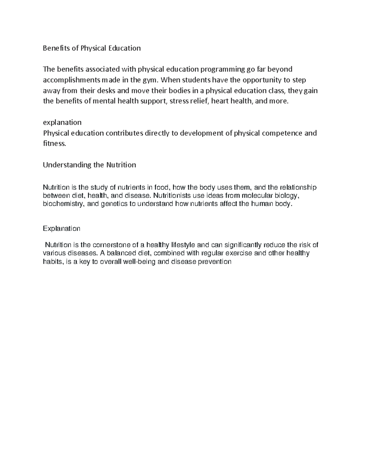 Benefits of Physical Education - When students have the opportunity to ...