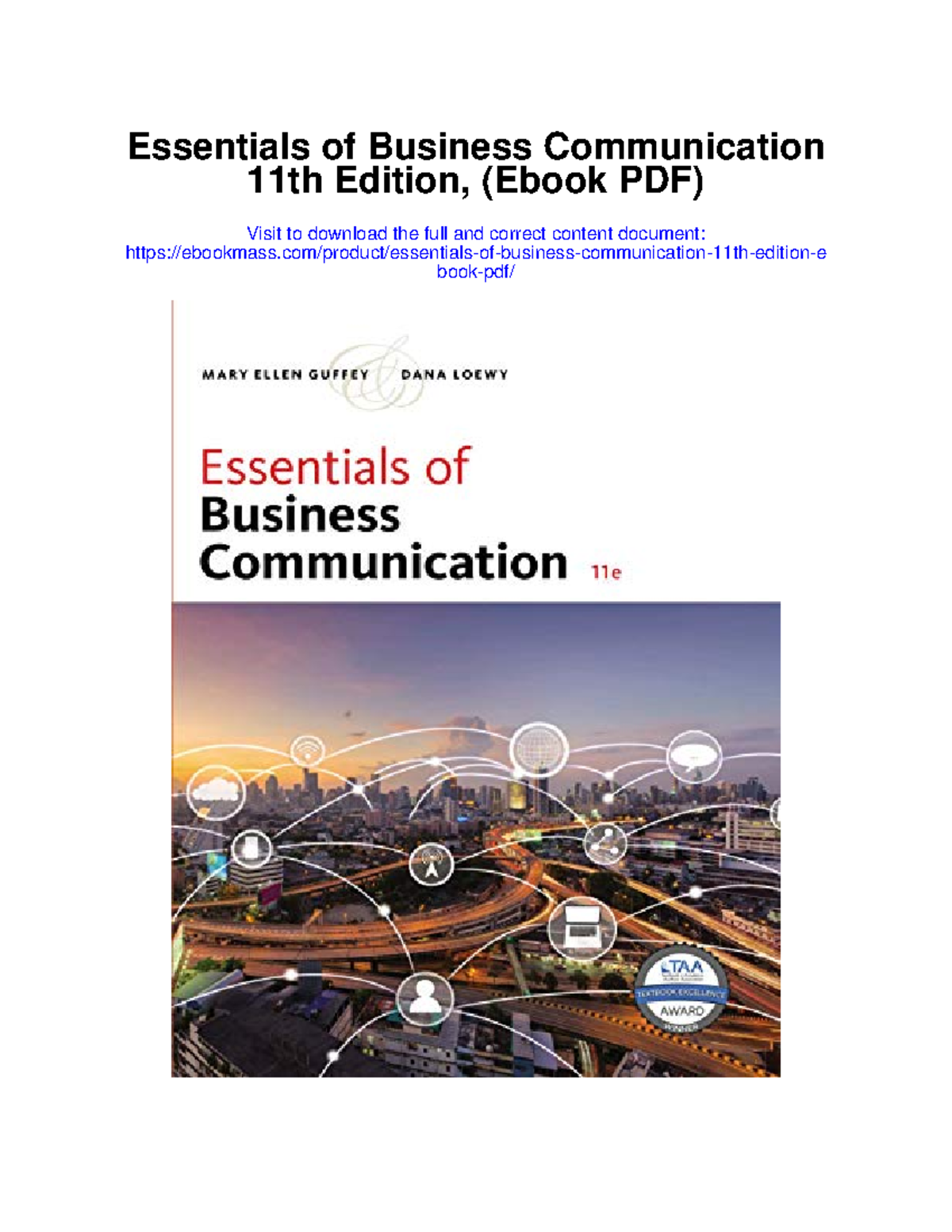 698264512 Essentials of Business Communication 11th Edition e Book PDF ...